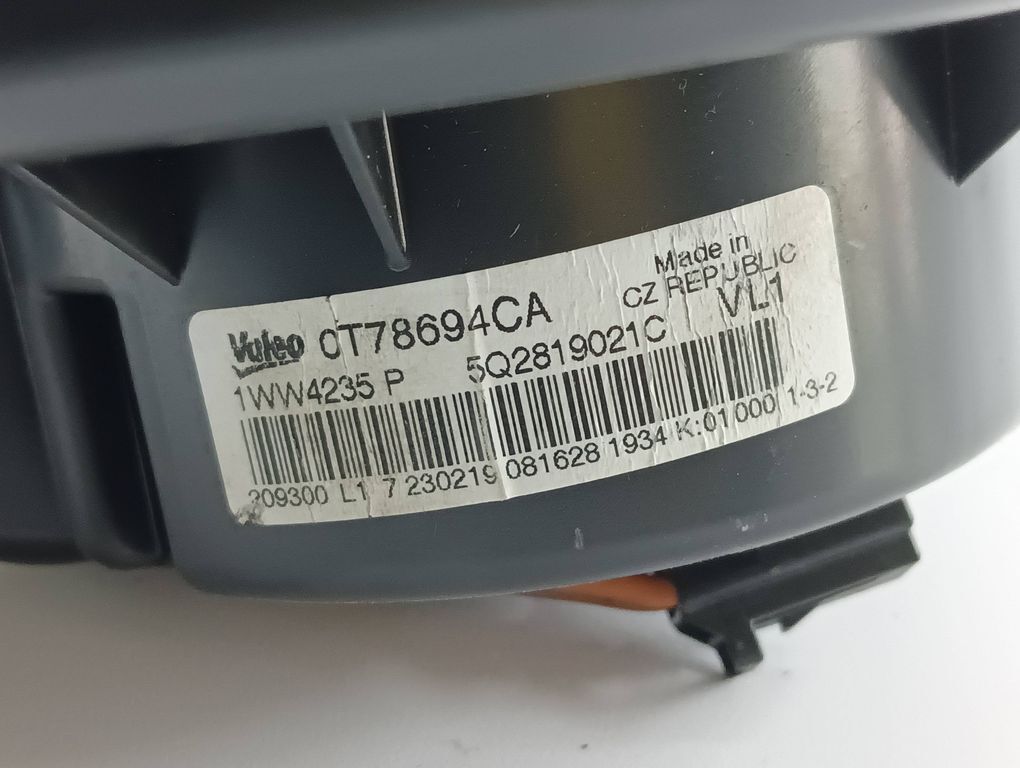 2015 on Volkswagen Golf Mk7 Heater Blower Fan Motor Assembly 5Q2819021C ...