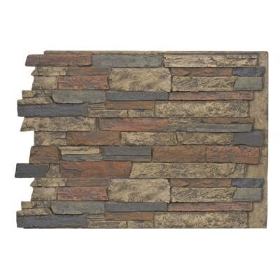 "Realistic 36-Inch Faux Stacked Stone Wall Panels - Brighton-Inspired ...