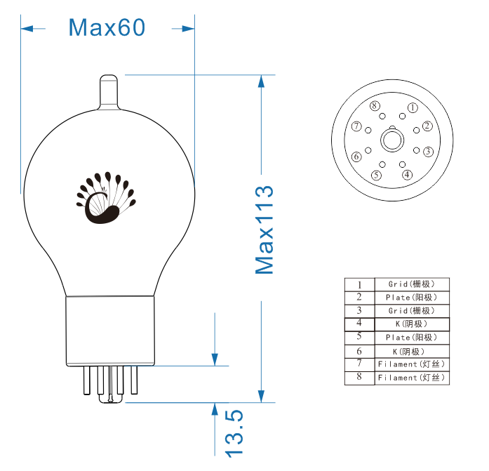 PSVANE 6SN7-BE 6SN7-SE HIFI Vacuum Tubes replace 6SN7 6N8P CV181 6SN7GT ...