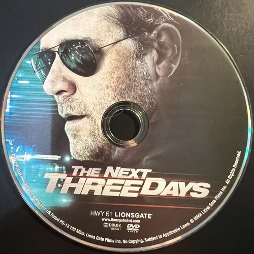 The Next Three Days DVD Russell Crowe (2010) “Read Description” | eBay