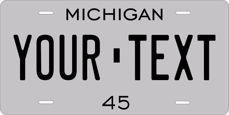 Michigan Tag Custom Personalized Car Motorcycle Moped Bike Bicycle ...