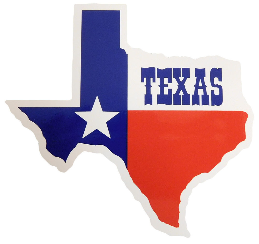 State of Texas Flag Map TEXAS Vinyl Decal Bumper Sticker | eBay
