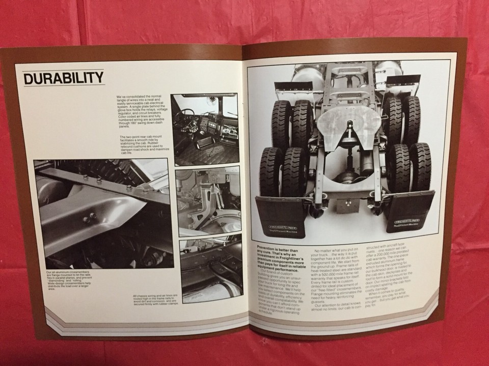 1981 FREIGHTLINER "THE EFFICIENT MACHINE" Truck Dealer Sales Brochure ...