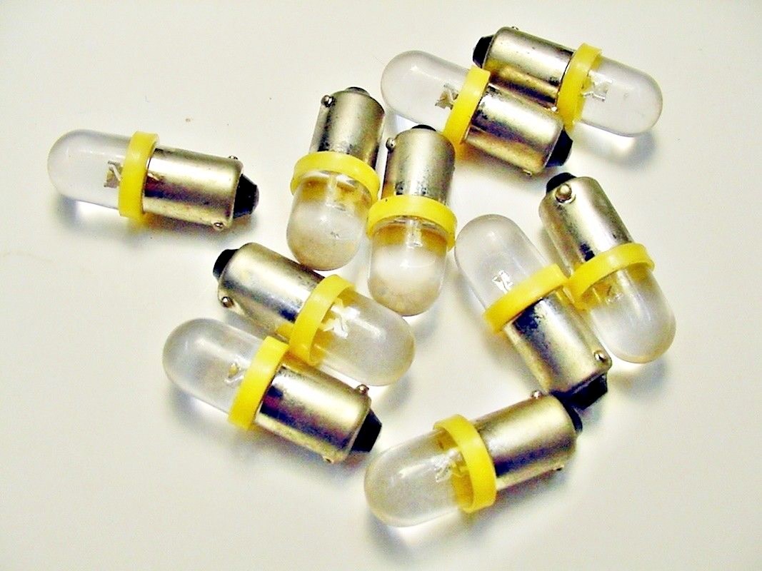 10 Ford Linc Merc Yellow LEDs Instrument Panel 1815 Lights Bulbs Domes ...