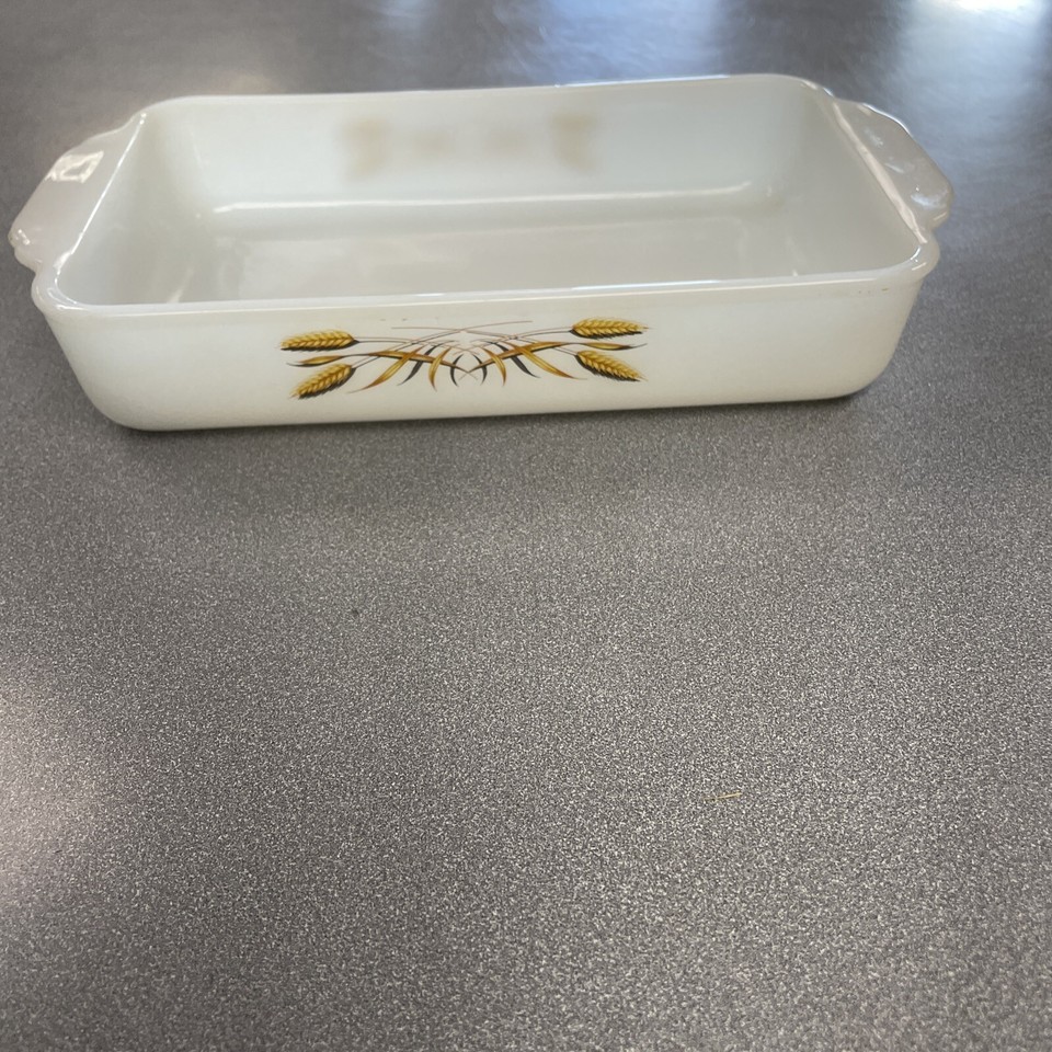 Vintage Anchor Hocking Fire-King Wheat Pattern Baking Dish - 1.5 Quart ...