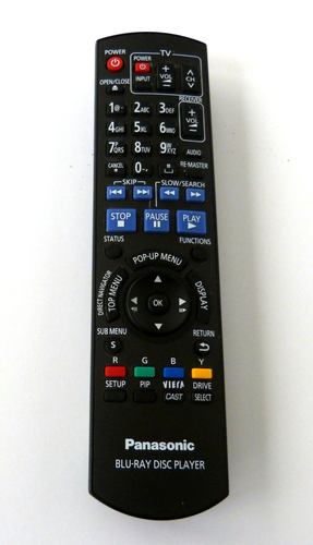 Panasonic Blu-Ray Disc Player Remote Control N2QAYB000378 for DMPBD60 ...