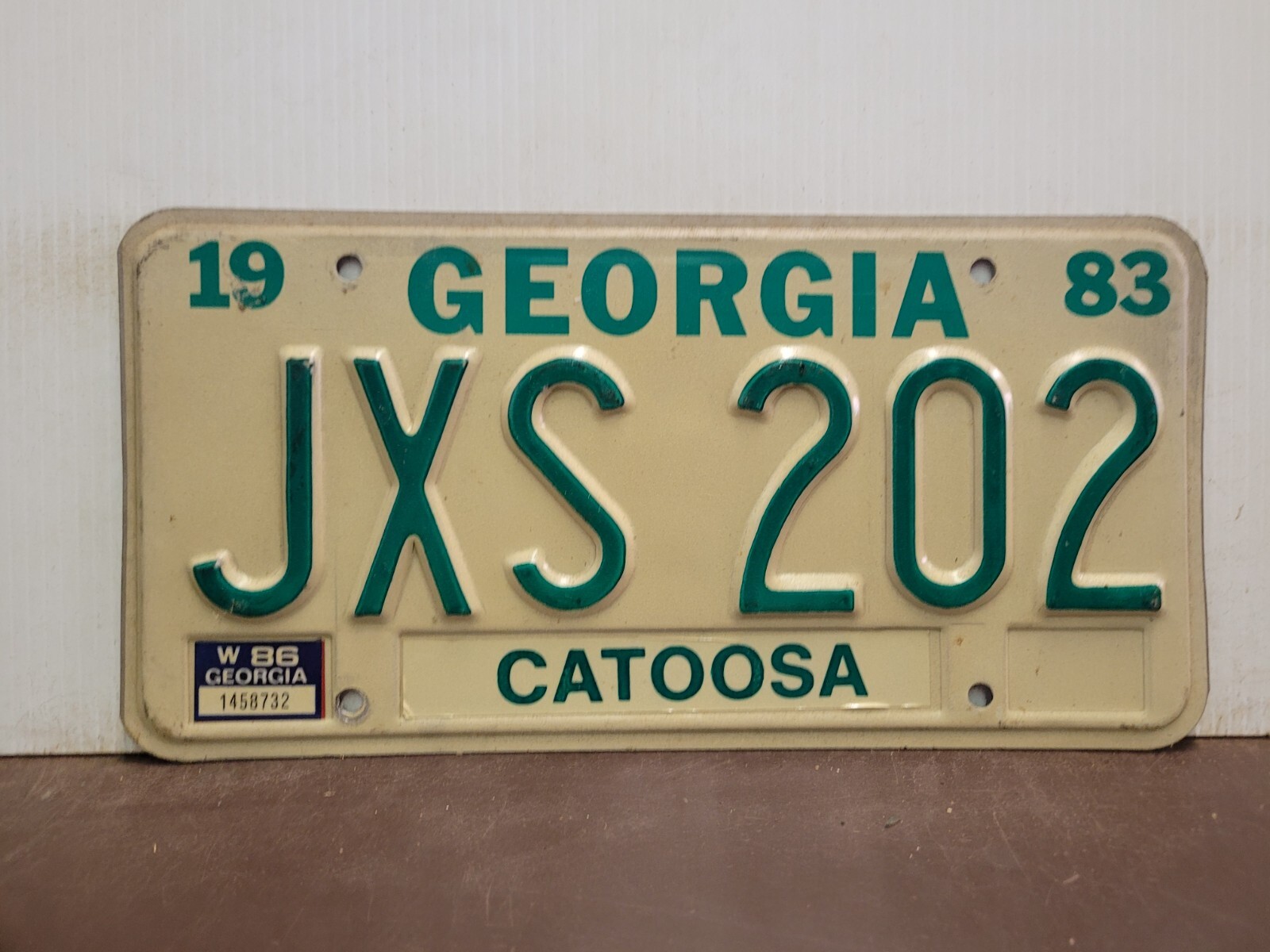 1986 Georgia License Plate Tag Original. | eBay