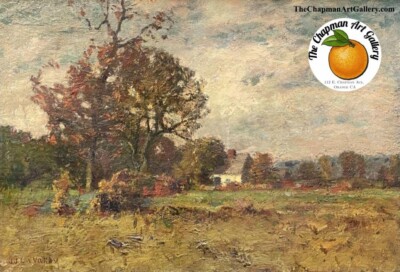 Antique oil on canvas landscape by Jonas Joseph LaValley, American | eBay