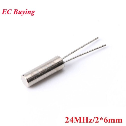 10pcs 24MHz Frequency Resonator Oscillator Quartz Crystal Cylinder 2 ...