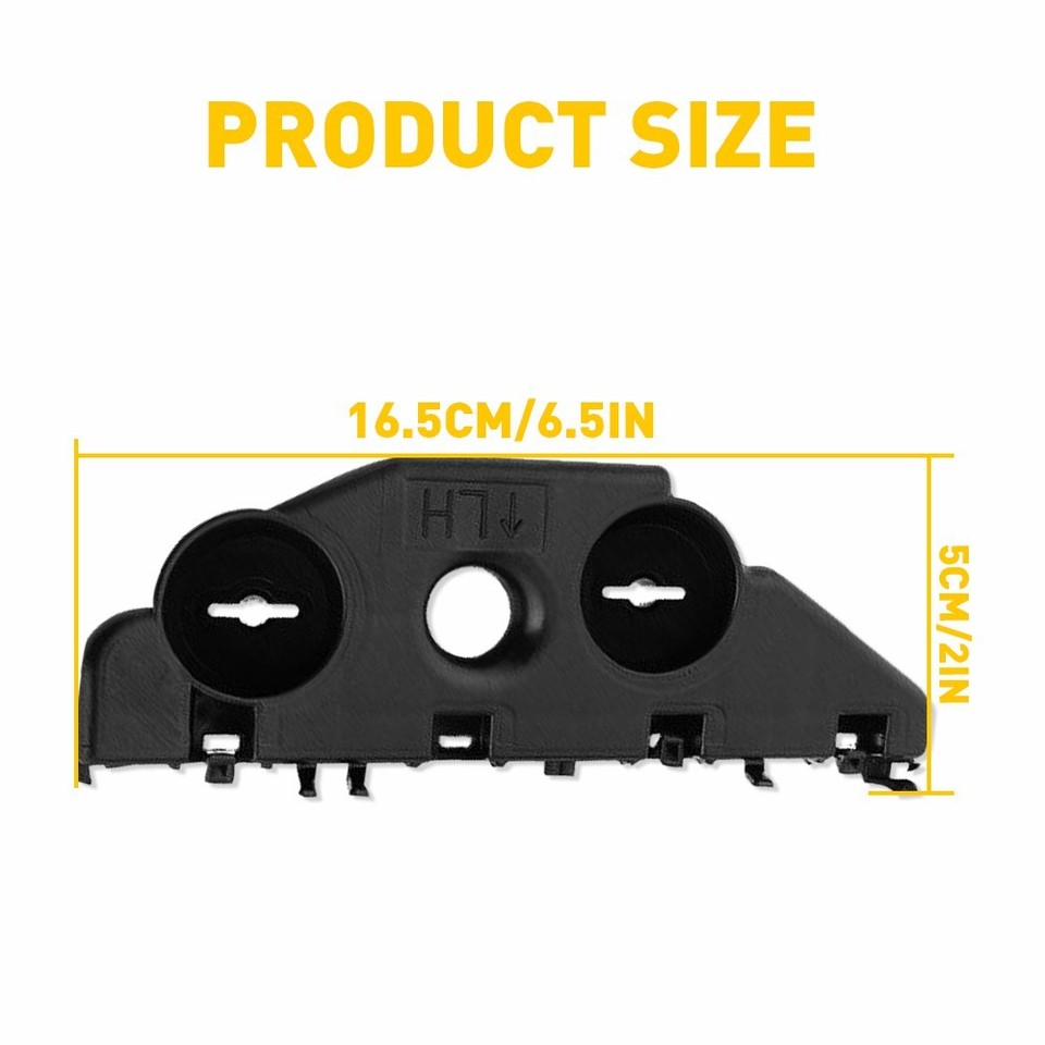 For Nissan 2016-2018 ALTIMA Bumper Bracket Retainer Front 2pc Plastic ...