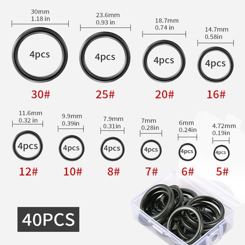 Fishing Rod Guide Rings Set 40pcs and 26pcs Repair Kit for Sea Rod ...
