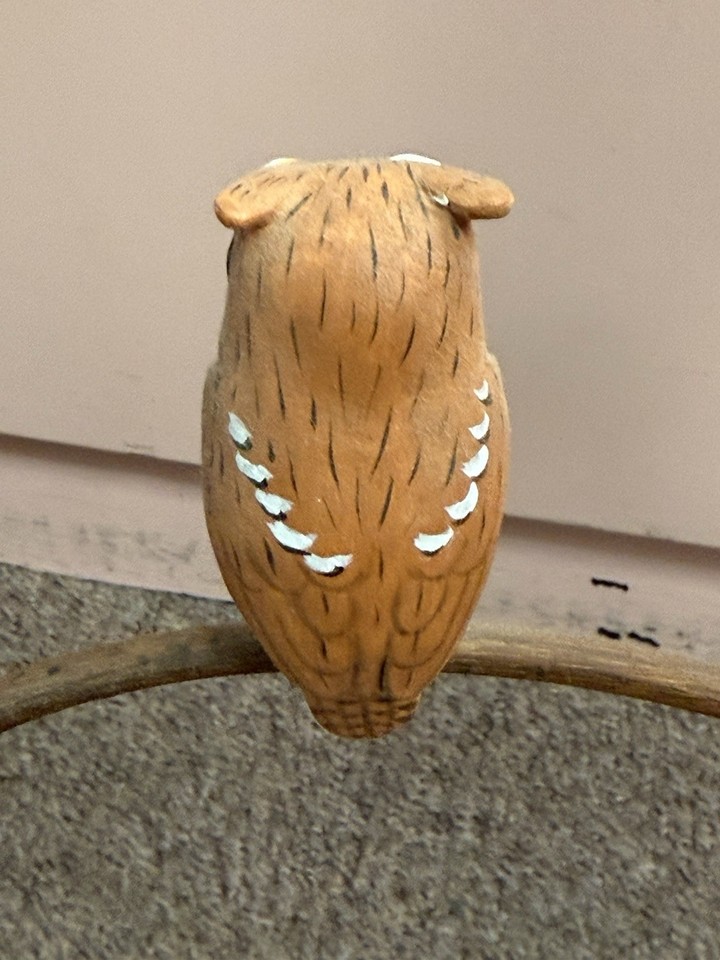 Manfred Scheel Carved Wood Folk Art 7 Owls In A Tree | eBay