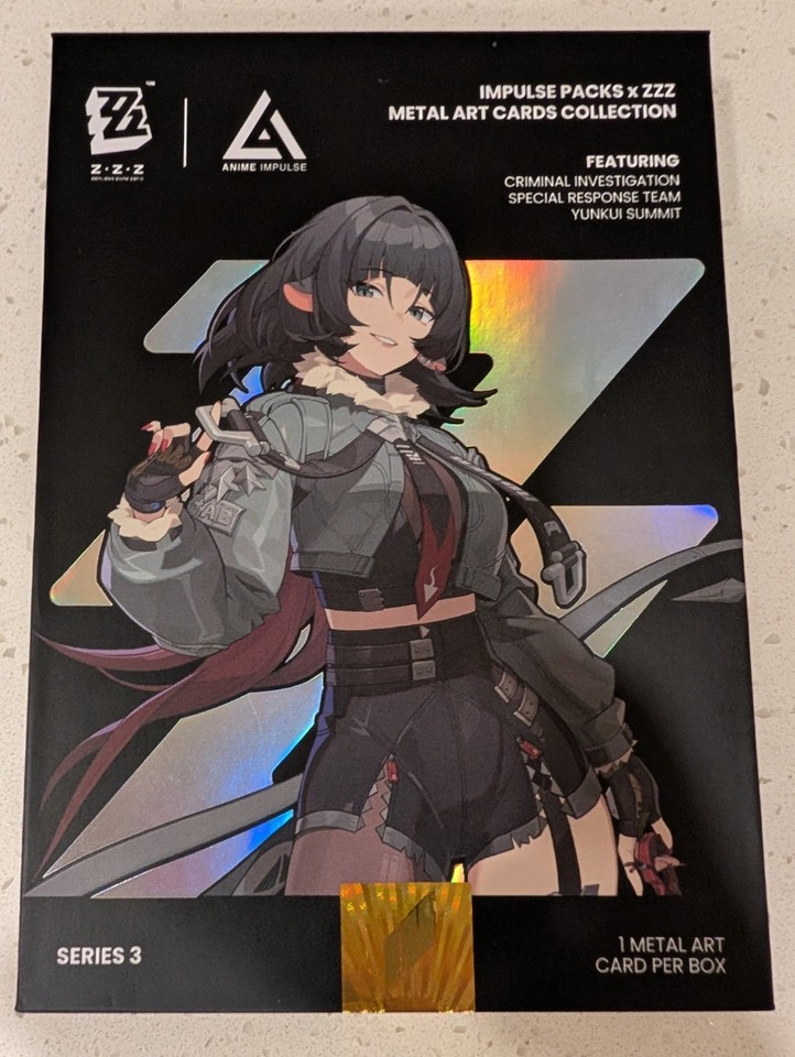 GOLD Zenless Zone Zero Jane Doe Metal Art Card ZZZ Anime Impulse Series ...