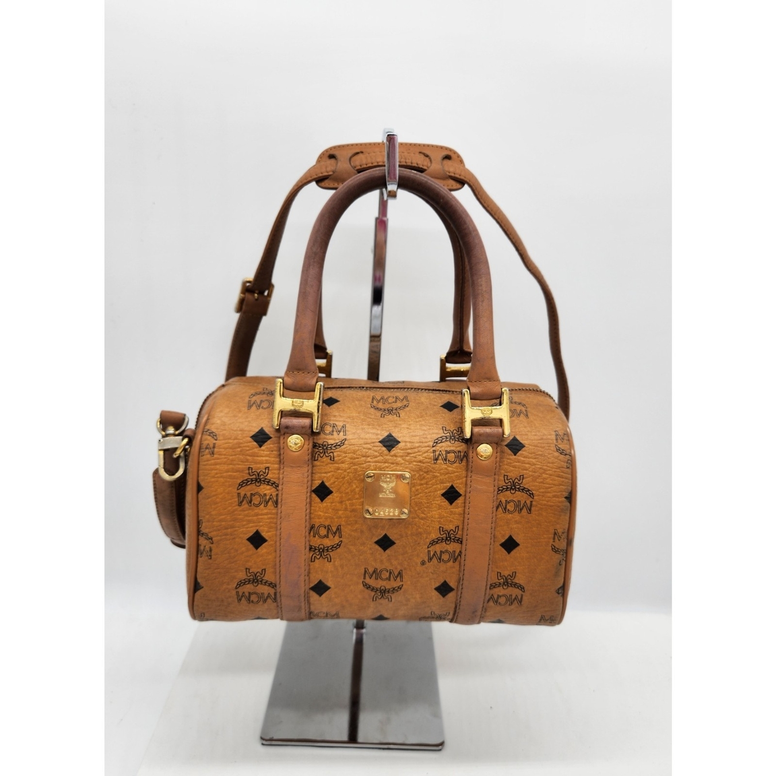 *RARE SIZE*MCM Small Boston Bag 347MCMXiF - Gem