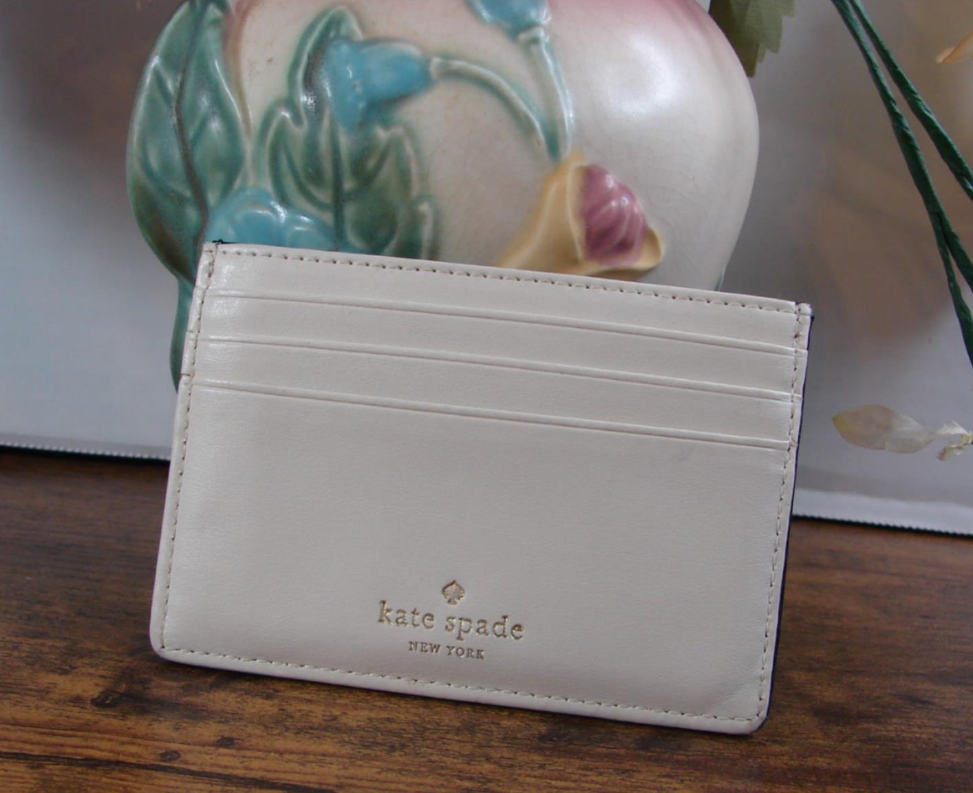 Kate Spade New York Black & White Card Bill Case VVG… - Gem