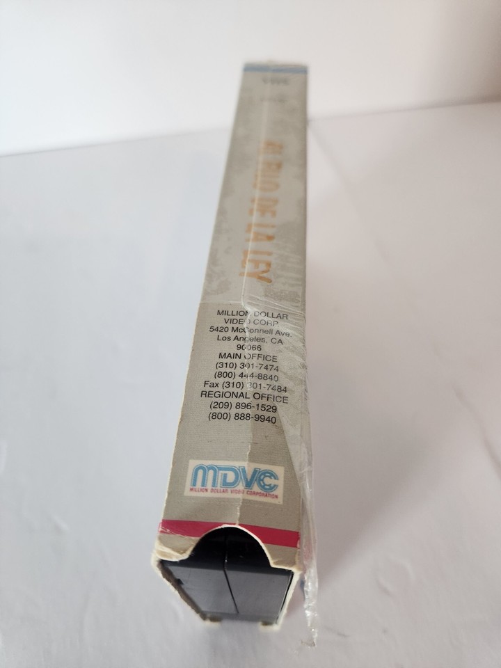 Al Filo De La Ley MDVC Rare Mexican Oop HTF Action 1986 VHS Slip Cover ...