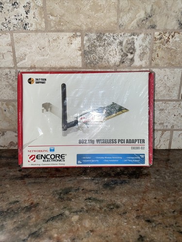 Encore ENLWI-G2 54Mbps Wireless-G PCI Adapter & IEEE 802.11g Orthogonal ...