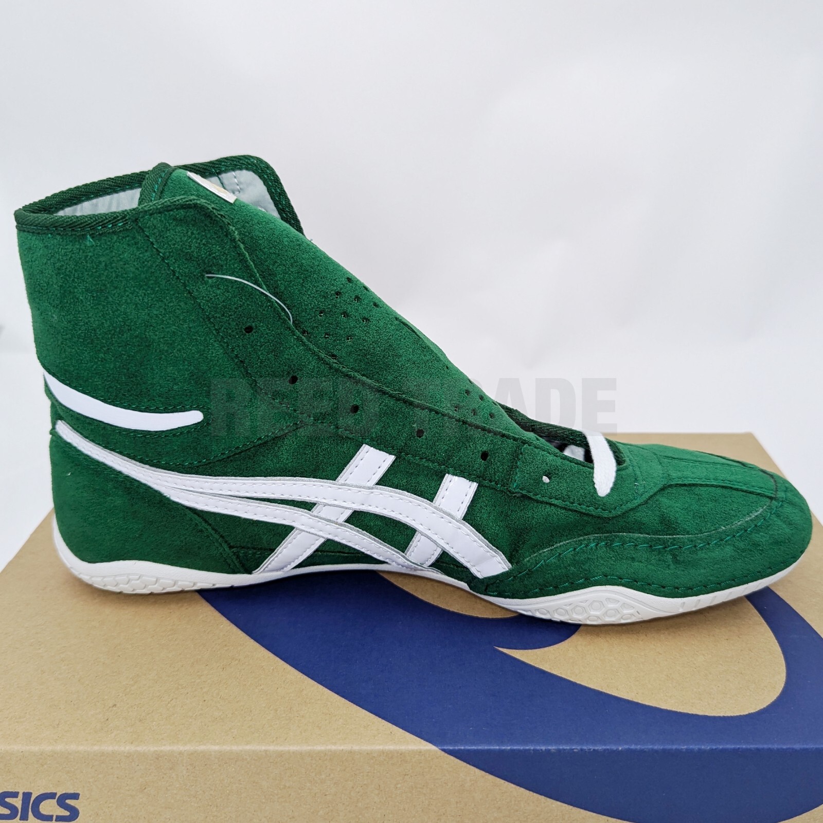 ASICS Wrestling Shoes 1083A001 Green/White(Silver) EX-EO(TWR900 ...