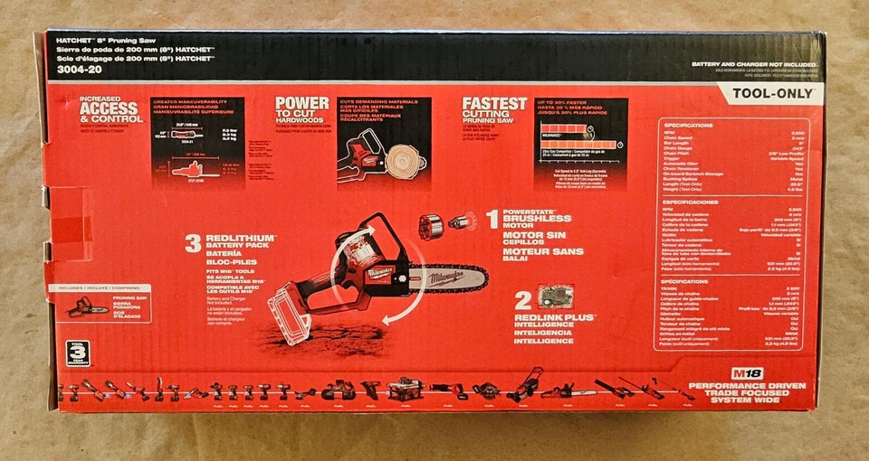 Milwaukee 3004-20 Hatchet 8" Pruning Saw New in Box | eBay