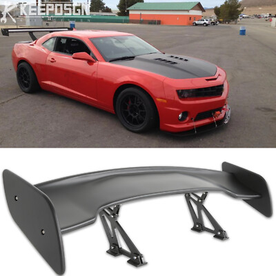 For Chevrolet Camaro 2010-2015 Matte Black 46" Rear Spoiler Adjustable ...