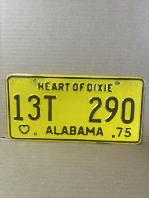 Vintage 1975 Alabama License Plate | eBay