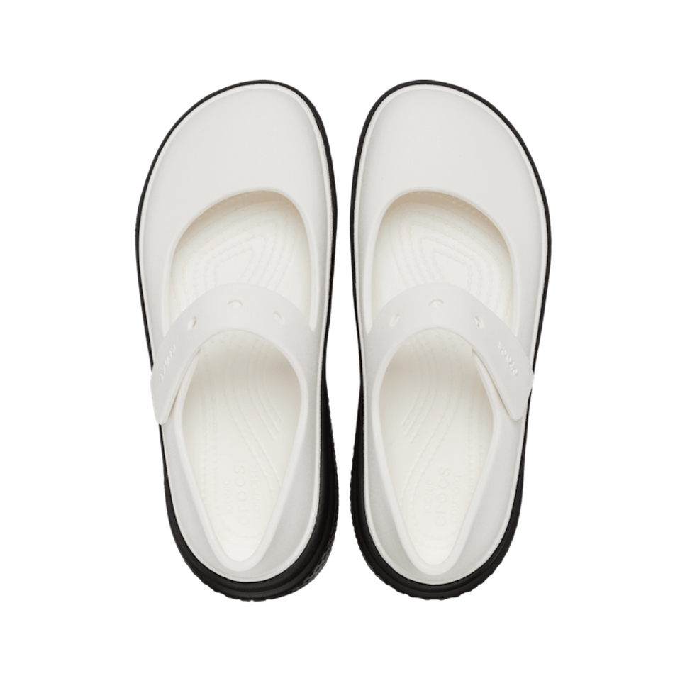 NEW CROCS STOMP MARY JANE 209939-0WX Chalk/Black WHITE | eBay