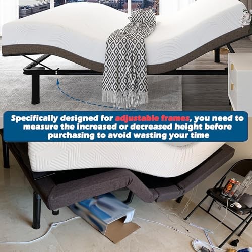 4 Inch Metal Adjustable Bed Base Frame Leg Replacement Heavy Duty Extra ...