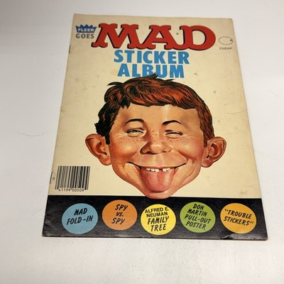 MAD Sticker Album 1983 Spy vs Spy Alfred E Neuman Don Martin Fleer No ...