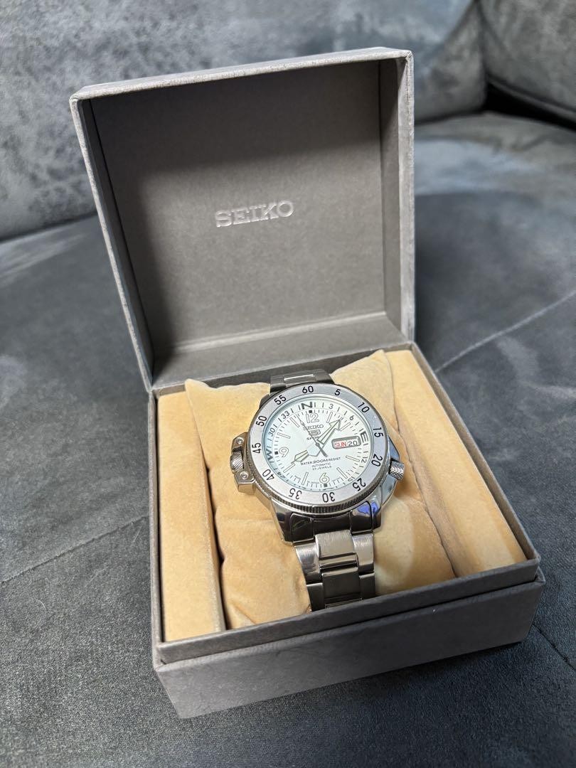SEIKO 5 Sports Atlas White Dial Automatic 23 Jewels 2… - Gem