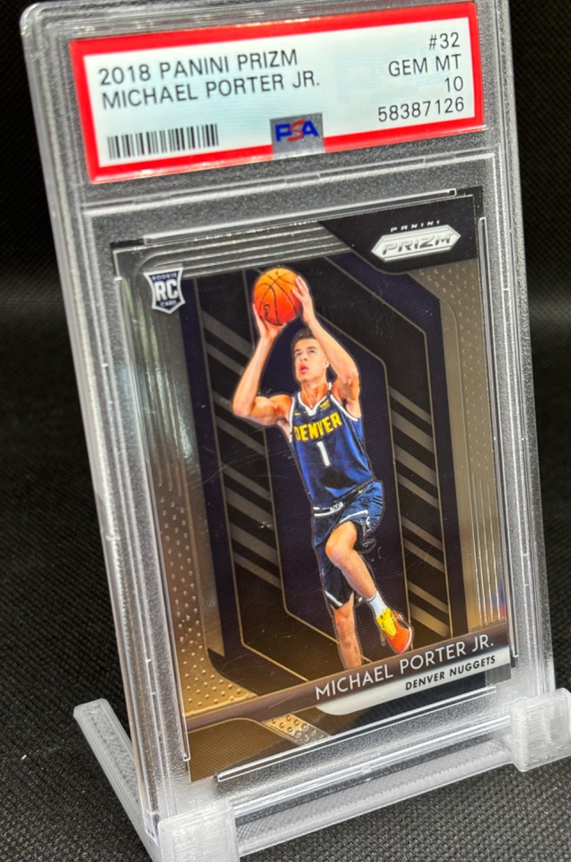 2018 Panini Prizm Michael Porter Jr. #32 Rookie Card RC PSA 10 NBA ...
