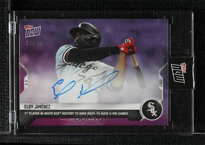 2021 Topps Now Purple Auto /25 Eloy Jimenez #637C Auto | eBay