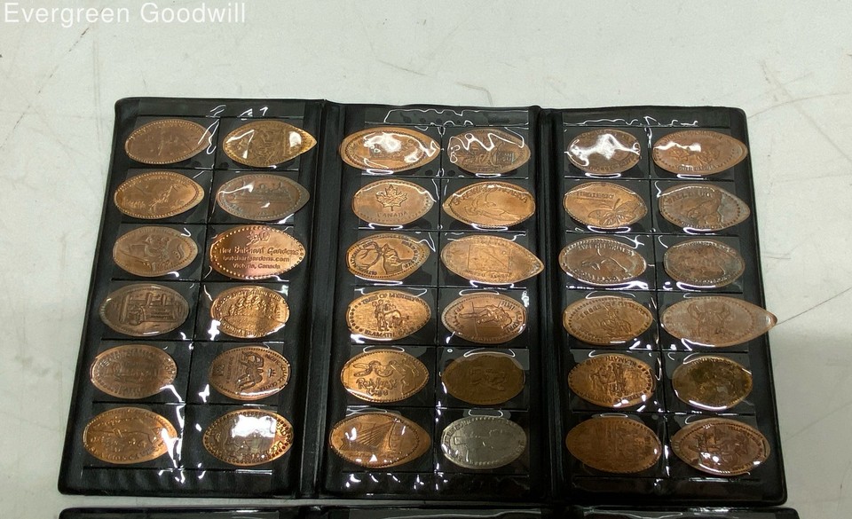 Two Partially Full Flatten Coin Albums with Loose Flatten Coins | eBay