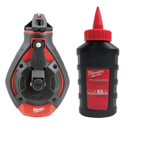Milwaukee 48223986 Bold Line Chalk Reel with Red Chalk | eBay