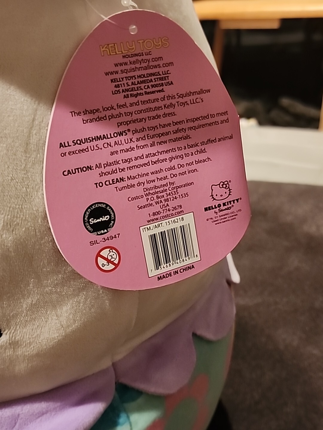 2021 New Rare Kellytoy Squishmallow 20" Sanrio Floral Flowers Hello ...