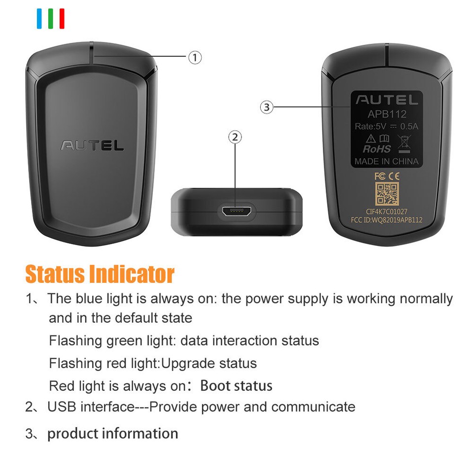 AUTEL APB112 Smart Key Simulator Work For Autel MaxiIM IM608/ IM508 No ...