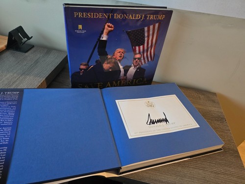 PRESIDENT DONALD J TRUMP SIGNED AUTOGRAPHED BOOK SAVE AMERICA 2024 SOLD ...