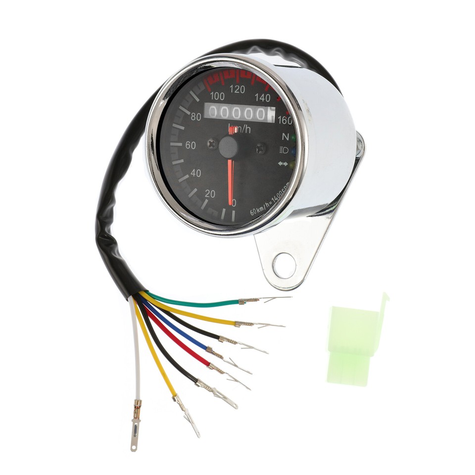 Fit Honda Cafe Racer Motorcycle LED Odometer Speedometer Tachometer ...