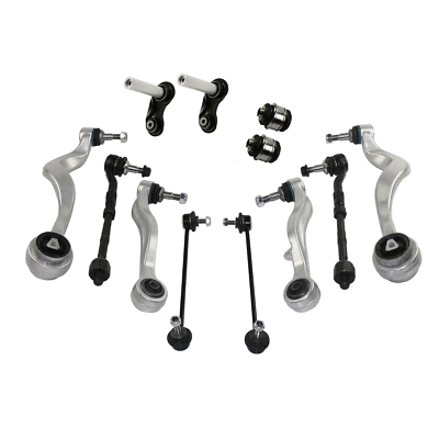 Front Rear Control Arms Sway Bar Link Suspension Kit 12 Set for BMW 7 ...
