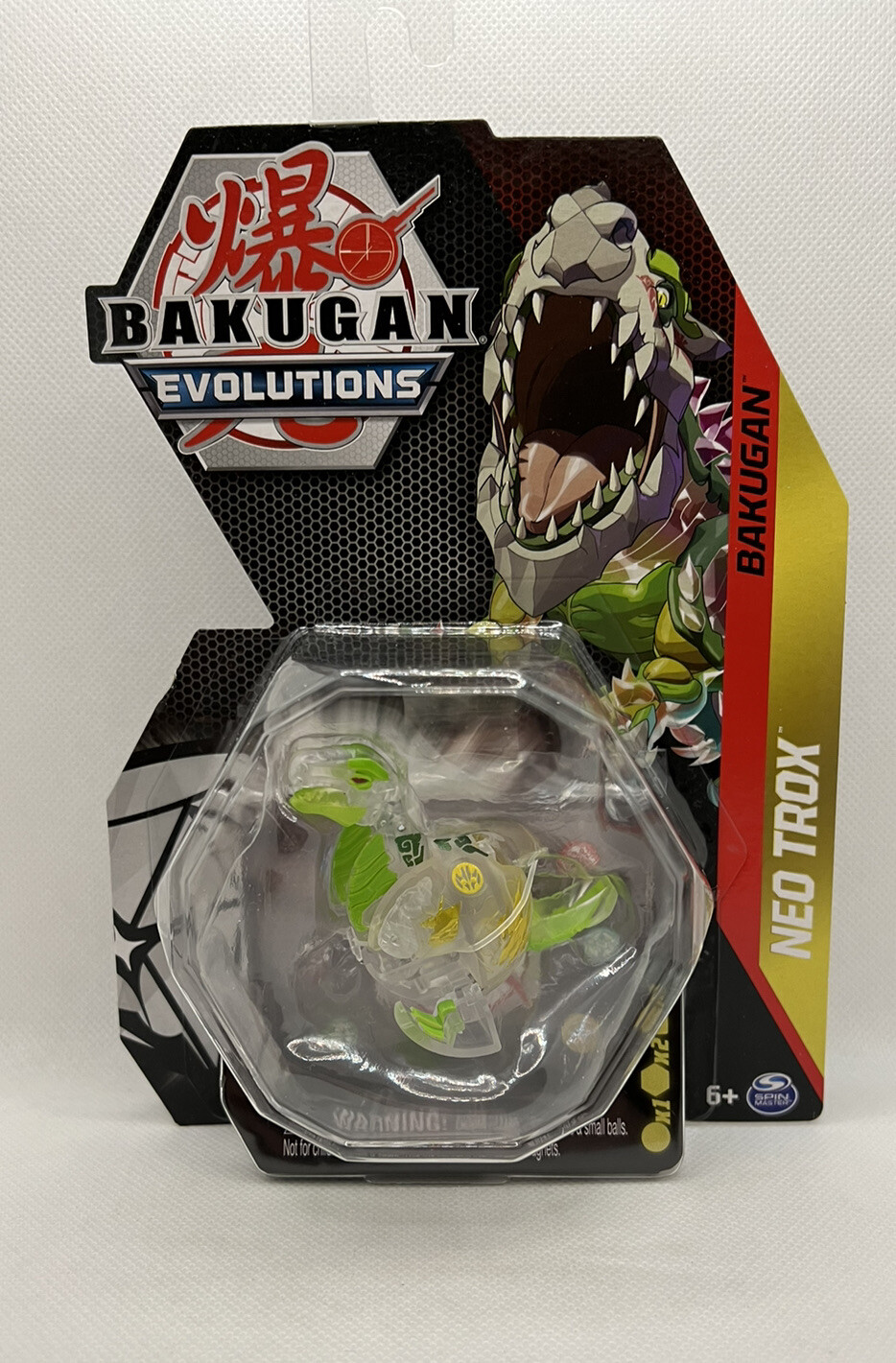 Bakugan Evolutions Neo Trox Figure Clear Diamond Edition Turtle Rare ...