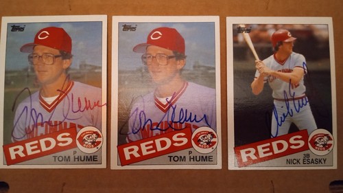 1985 Topps Baseball Cincinnati Reds Autographed Singles-You Pick From ...