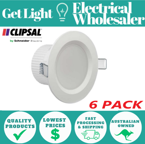 6 PACK Clipsal TPDL1C3 Downlight Kit LED 7W TriColour | eBay Australia