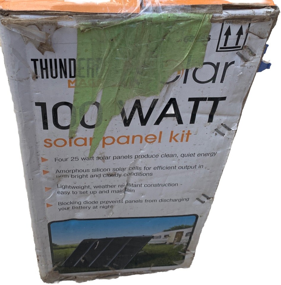 Solar Panel Kit Thunder Bolt SOLAR 100 Watt Amorphous 792363635851| eBay