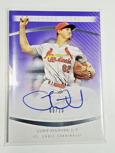 Luke Weaver 2017 Topps Diamond Icons Rookie Autograph Purple 9/10 #AU ...
