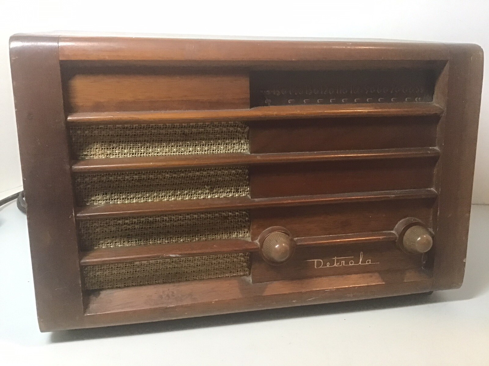 Vintage 1940’s Detrola Radio Model 571 Wood Cabinet | eBay