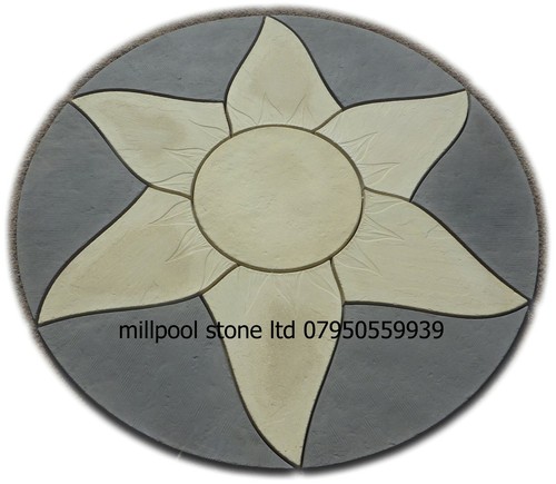 1.8m Baby Aztec Paving Sun Circle Slabs stones patio ( DELIVERY ...