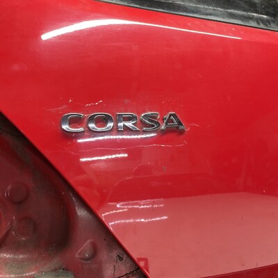 Genuine Vauxhall Corsa D E Rear Badge Emblem Decal Plastic Chrome ...