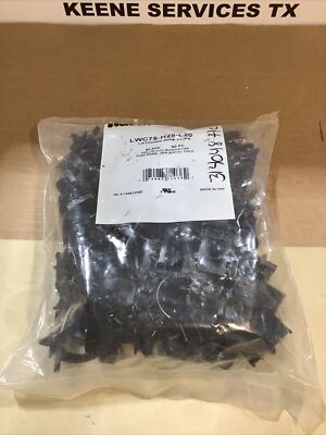 Panduit Black Latching Wire Clips 50pc LWC75-H25-L20 | eBay