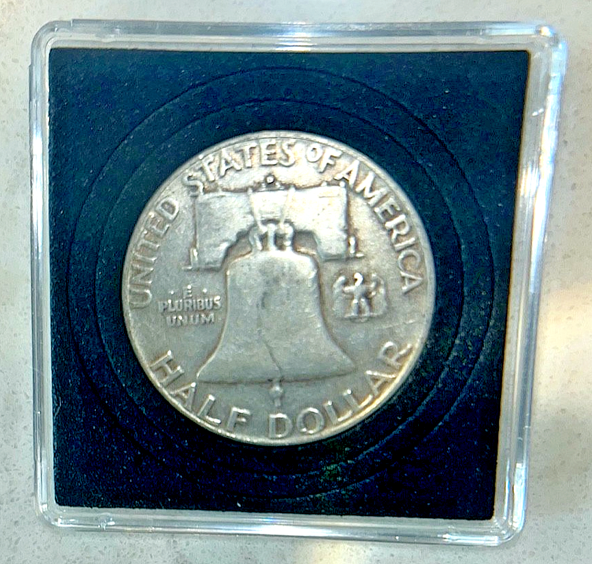 1950 BENJAMIN FRANKLIN SILVER HALF DOLLAR - LIBERTY BELL - DENVER MINT ...