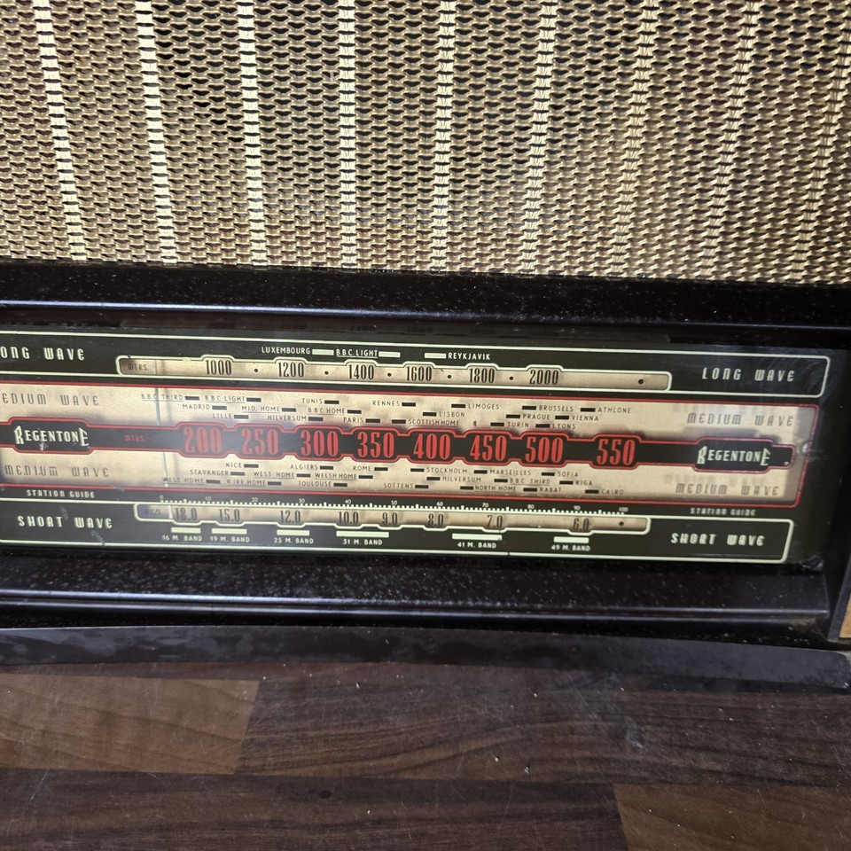 Vintage Regentone Valve Radio Spares or Repair | eBay UK