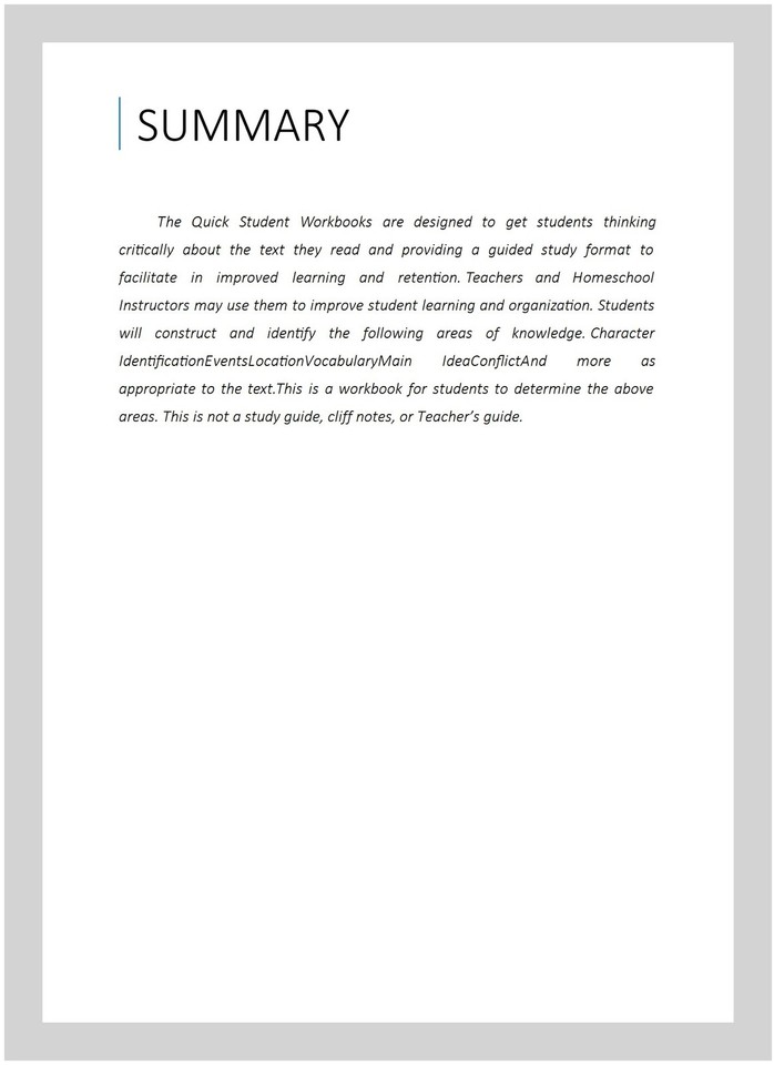 Study Guide Student Workbook for the Magic Tree House Afternoon on the ...